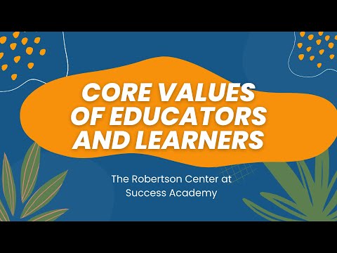 The Core Values of Educators and Learners