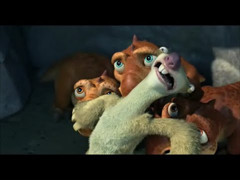 era do gelo 3 - sid entregue os filhotes, ela é a mãe deles