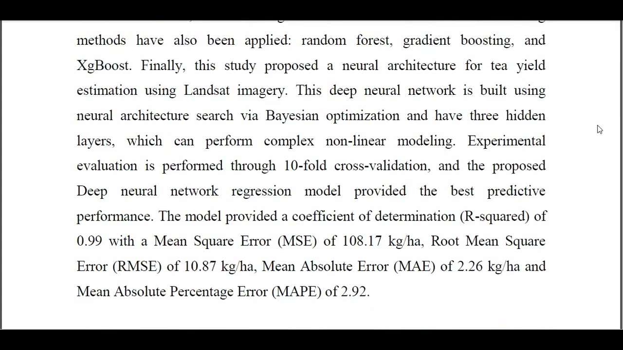 A Multimodal Data Fusion And Deep Neural Networks Based Technique For Tea Yield Estimation In