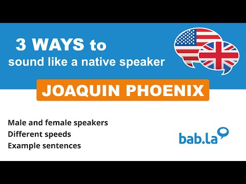 JOAQUIN PHOENIX pronunciation | Improve your language with bab.la