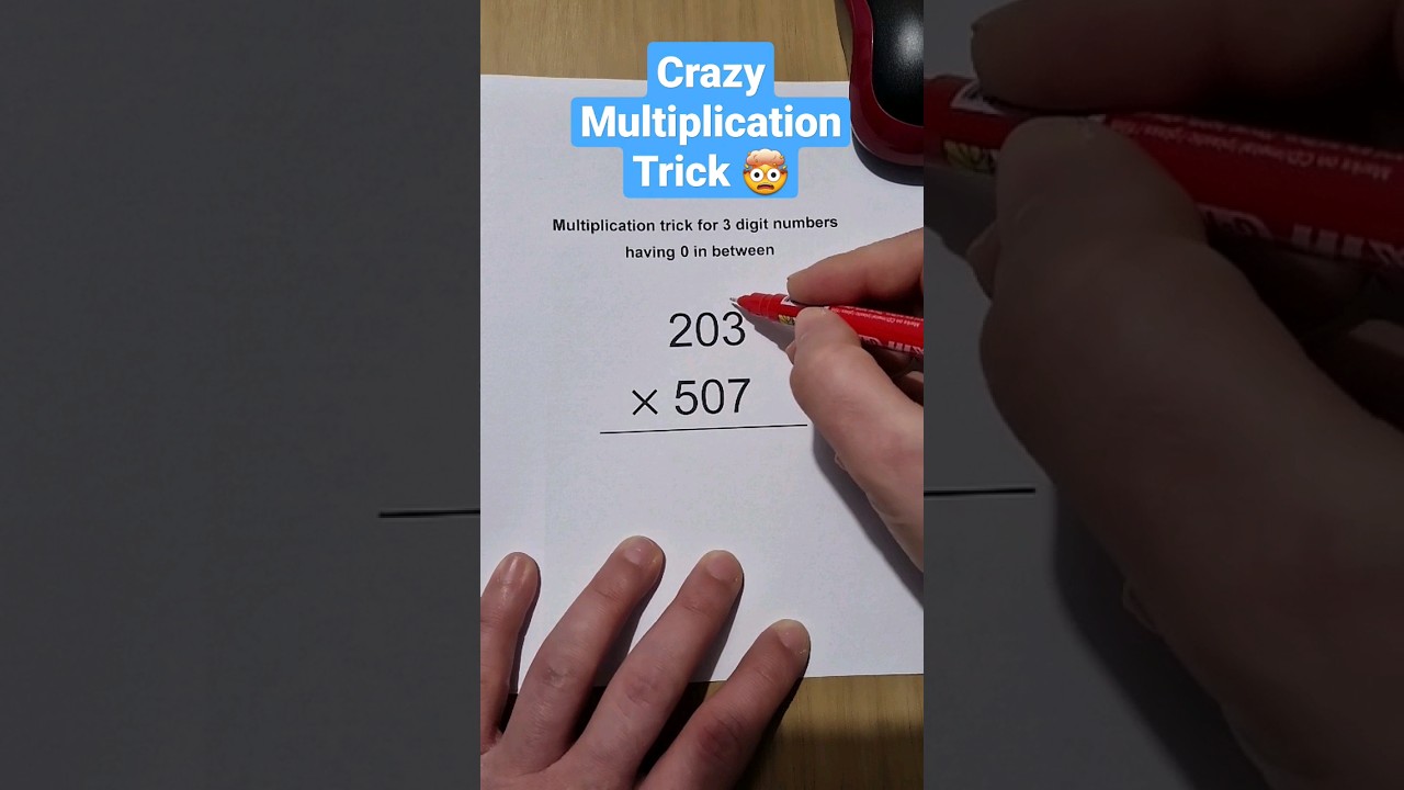 Multiplication Tricks To Make Mathematics Fun and Easy 😉 #math #multiplication #mathtrick