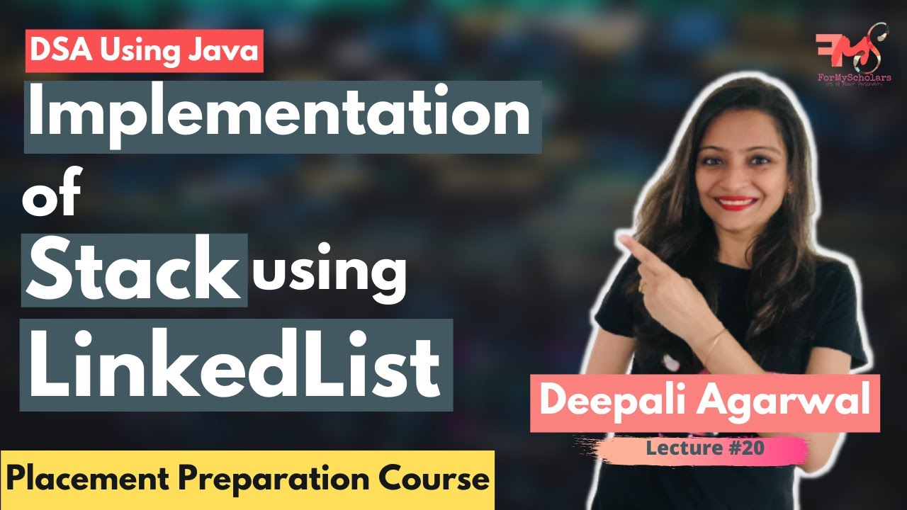 Stack using LinkedList (Concept+ Java Code ) | Time Complexity | DSA using Java #20