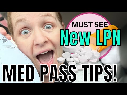 LPN / LVN MED PASS TIPS ๐ TIPS FOR NEW LPNs / TIPS FOR NEW NURSES IN LTC / MUST SEE MED PASS TIPS !