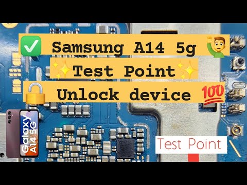 ✅️ Samsung A14 5g Test Point Unlock Frp bypass | Unlock Device | Test point 💯