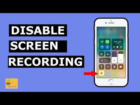 How to disable screen recording iPhone