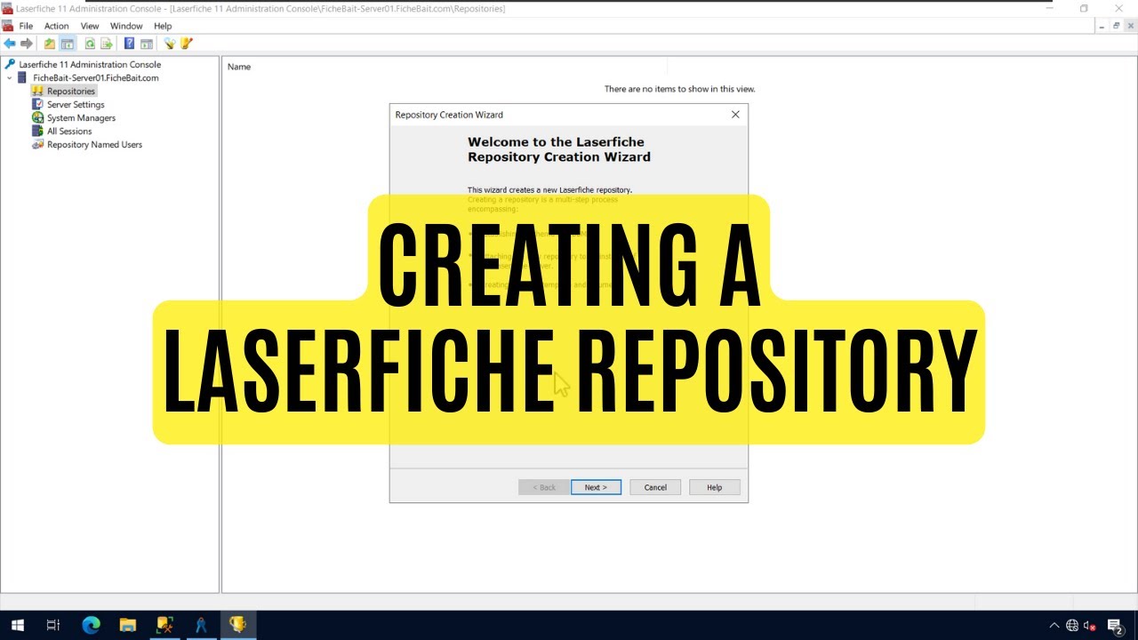 How-to Create a Laserfiche Repository