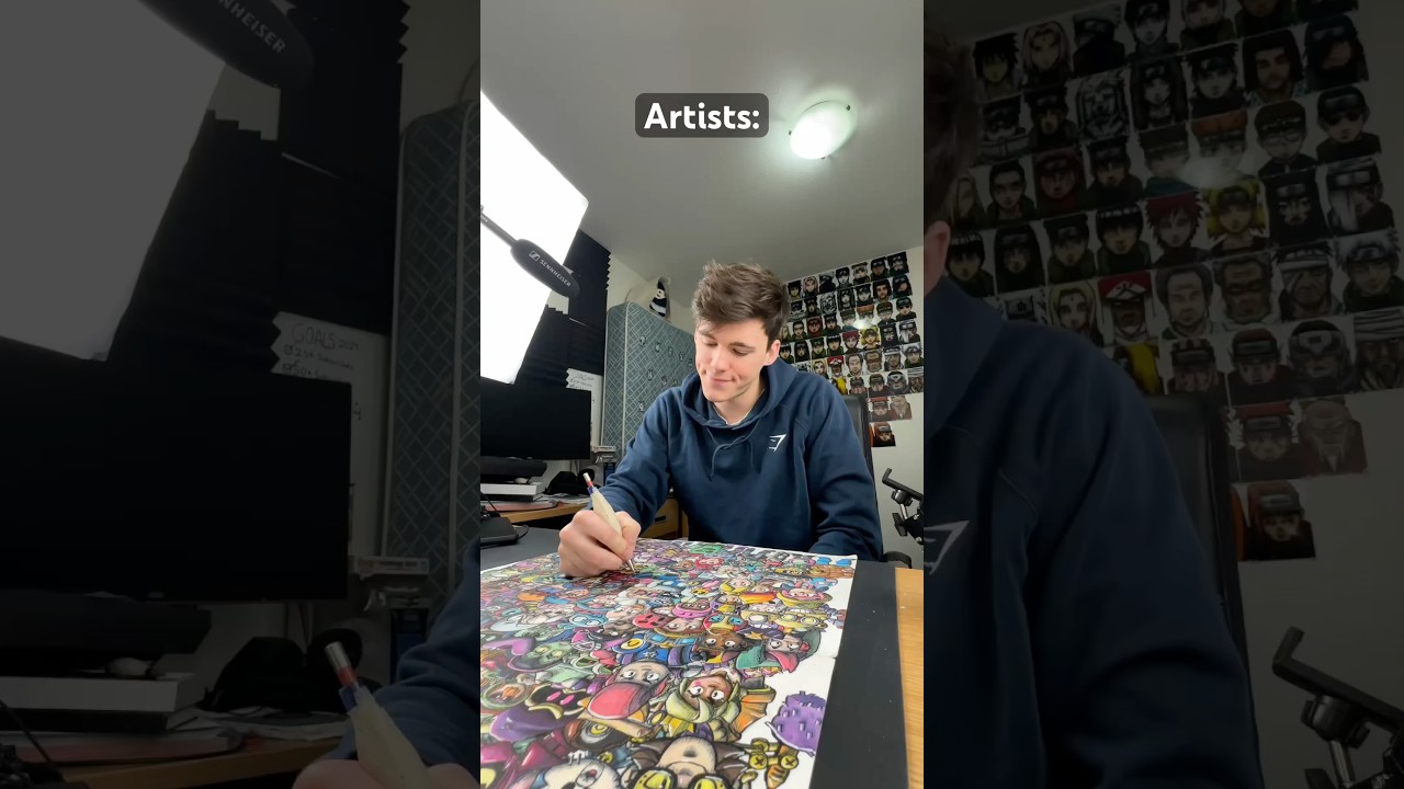 Artists after finishing an artwork😭😂