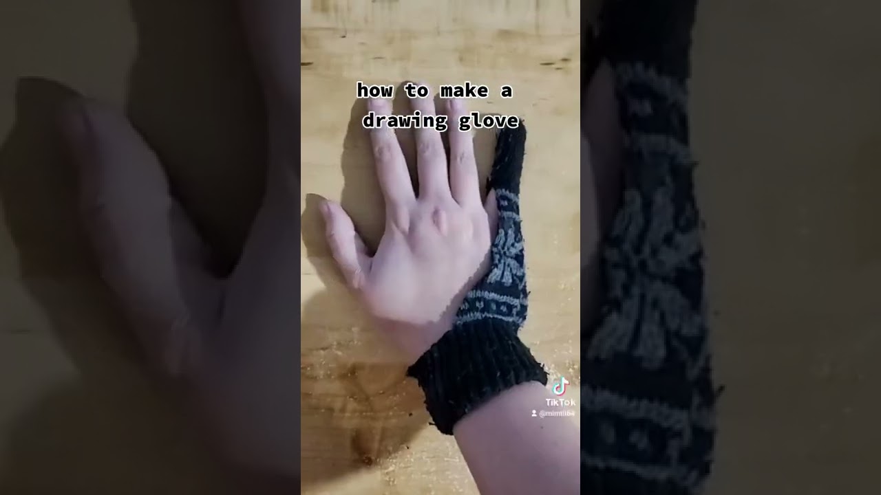 how to make a drawing glove #shorts #digitalart
