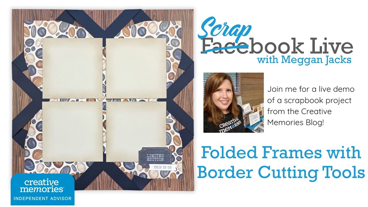 Scrapbook Live: Folded Frames with the Border Cutting Tools