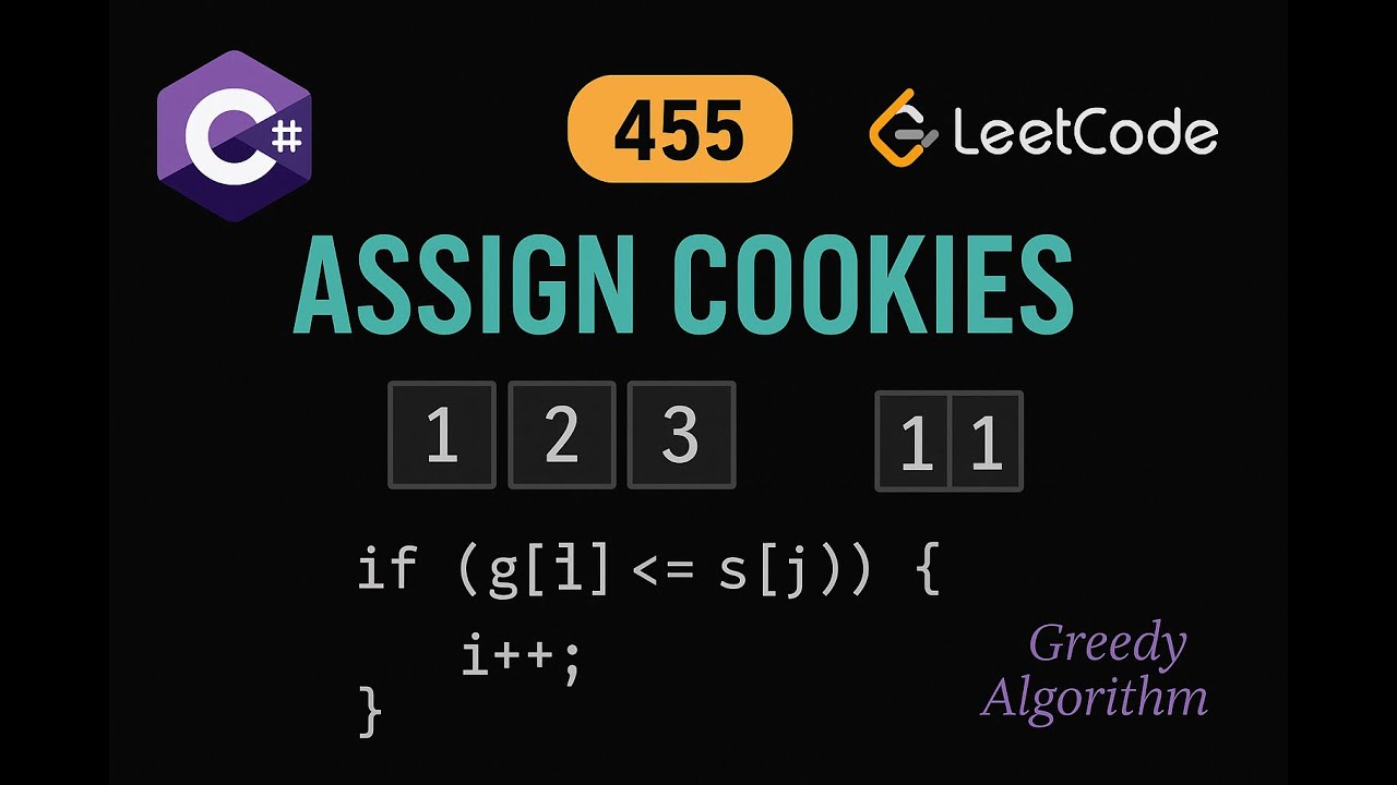 LeetCode 455: Assign Cookies | C# Solution | Greedy Algorithm
