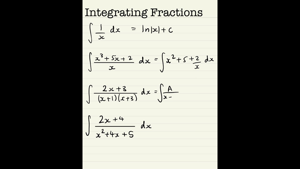 Integrating Fractions
