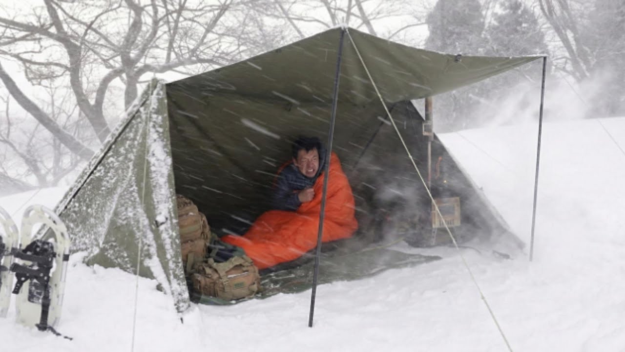 Surviving Winter Alone With a Worn-Out, Thin Tent | Winter Camping