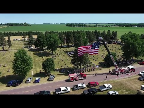 Dozens attend funeral service for fallen Iowa soldier who died in the Korean War 70 years ago