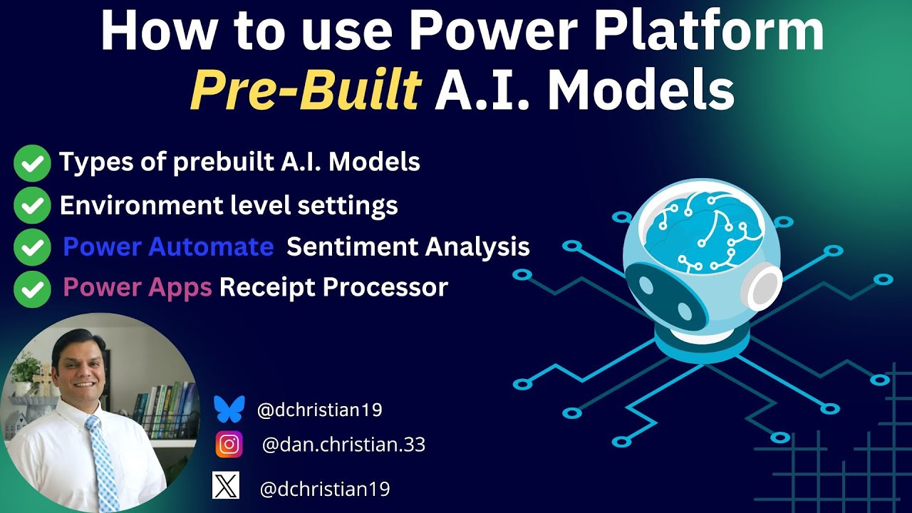 Power Platform: How to use Power Platform Pre-Built A.I. Models