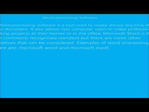 What is application software?