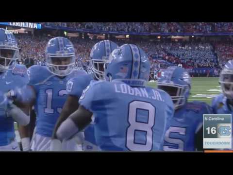 UNC Football: T.J. Logan Returns the Kickoff 95 Yards for the Score vs. Georgia