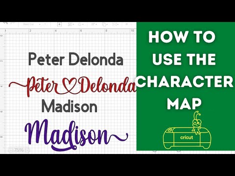 🤓CRICUT FONT HELP!! HOW TO USE THE CHARACTER MAP IN CRICUT DESIGN SPACE