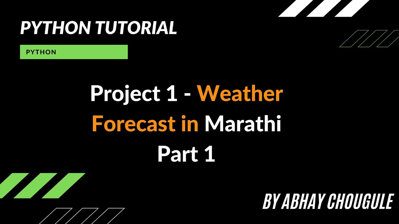 Project Weather Forecast Part 1 #datascience #project #python