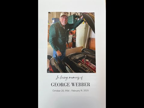 George Webber Memorial – March 22, 2025 – St. Stephen's Lutheran Church