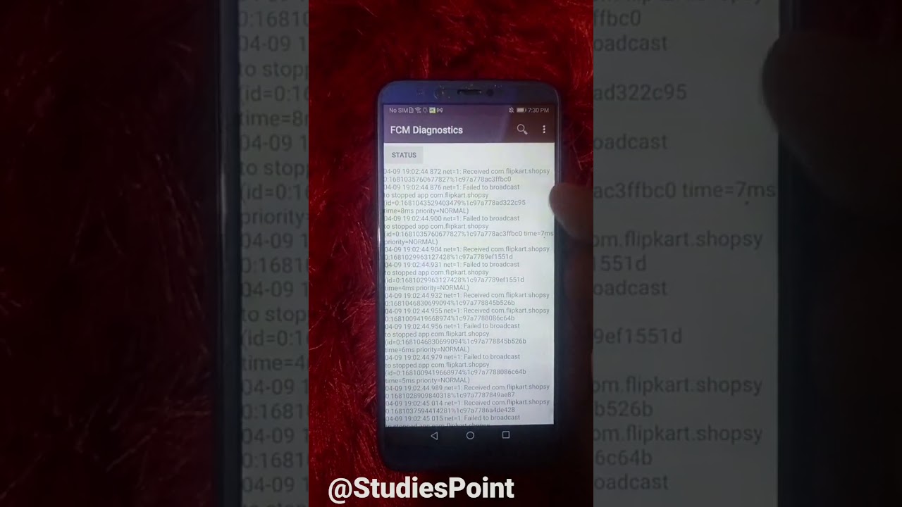 FCM IN ANDROID MOBILE USING SECRET CODE.