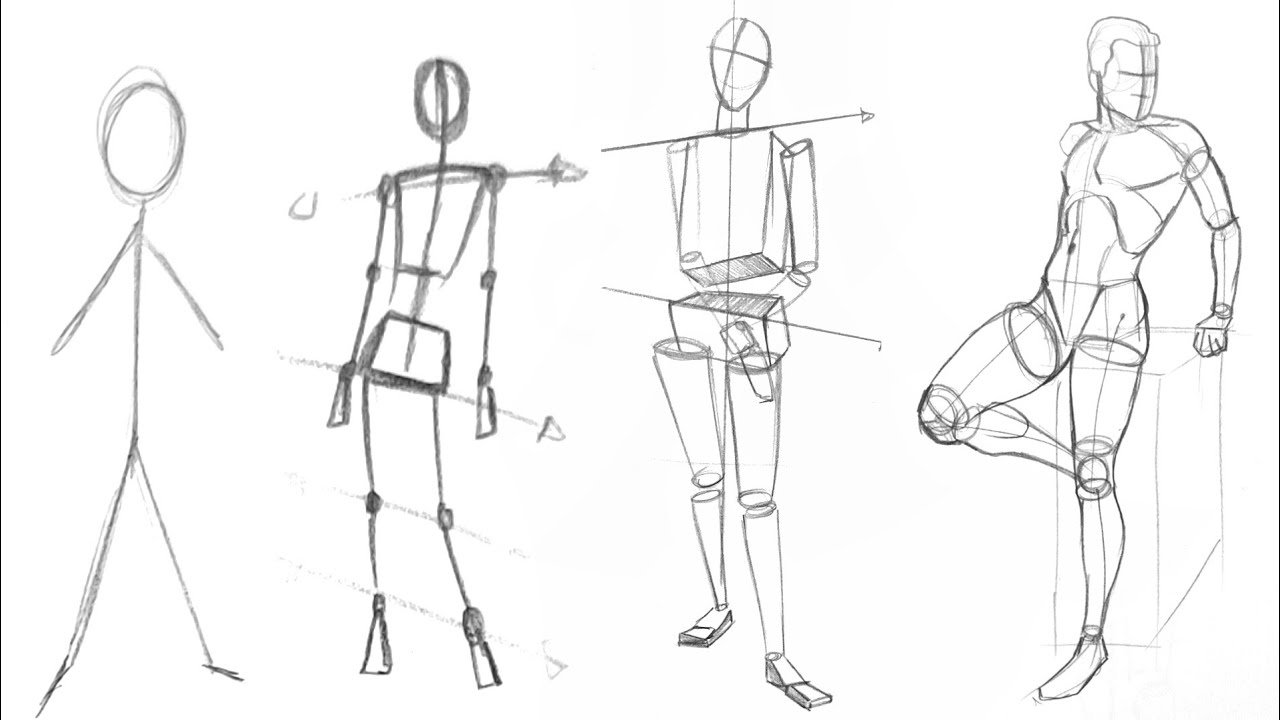 DIBUJA el CUERPO HUMANO de PRINCIPIANTE a AVANZADO - Narrado - PARTE 1