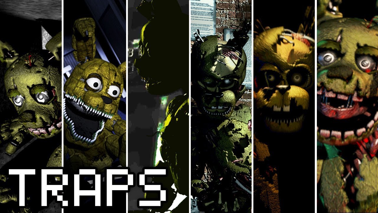 Evolution of Springtrap in FNAF (2015-2018)