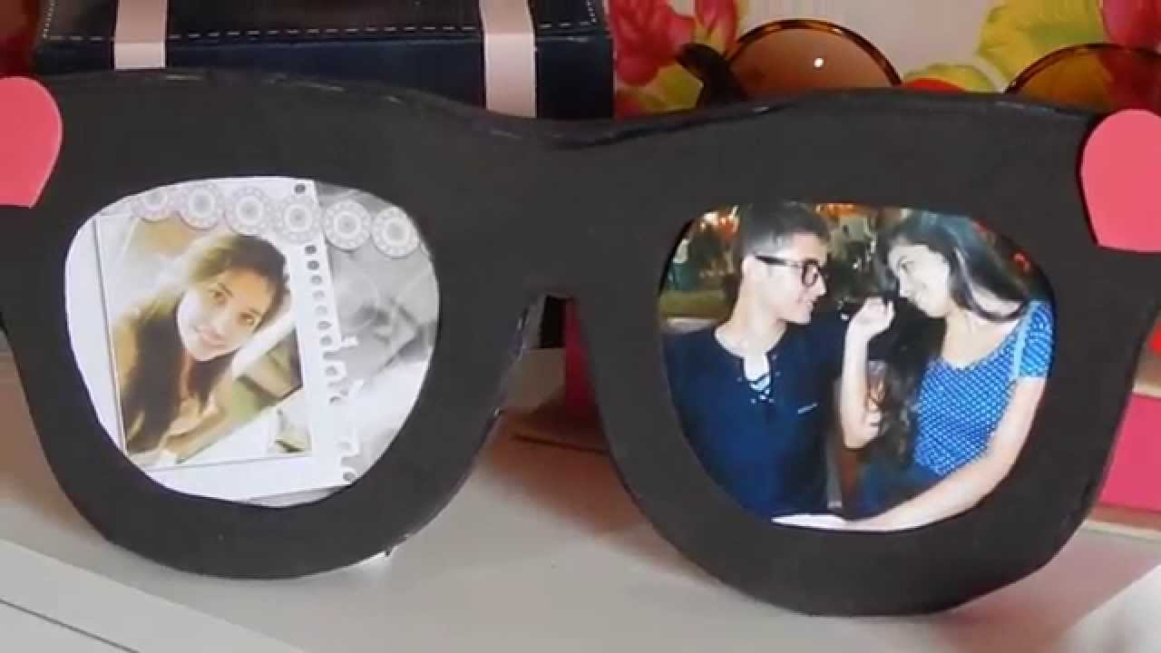 Faça você mesma-Porta Retrato em forma de Óculos para decoração