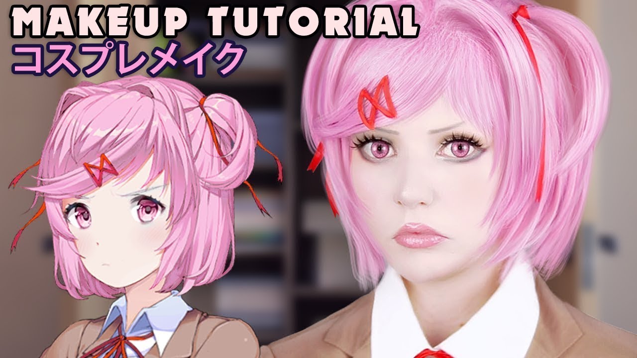 ☆ Natsuki Cosplay Makeup Tutorial Doki Doki Literature Club ☆