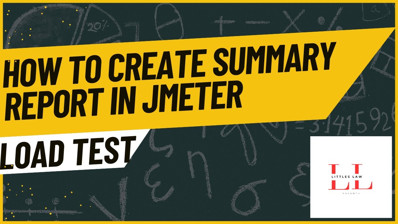 How to create Summary report after JMeter Load Test #summaryreport #loadtest #jmeter #littleslaw