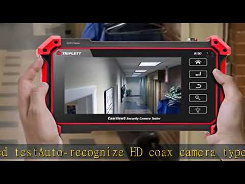 Triplett 8150 CamView IP Pro 5 CCTV Security Camera Tester with 5" Touchscreen - 4K / 1080P IP, Ana