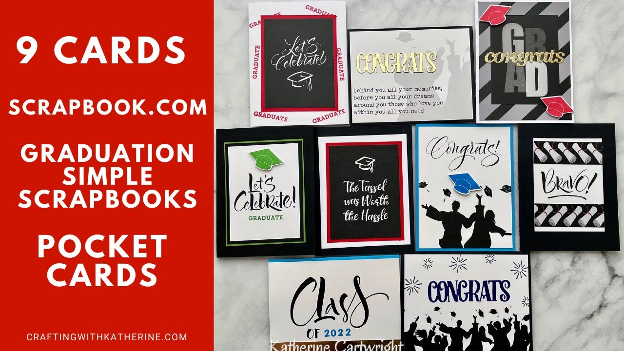 9 Quick & Easy Graduation Cards | Scrapbook.com Graduation Pocket Cards