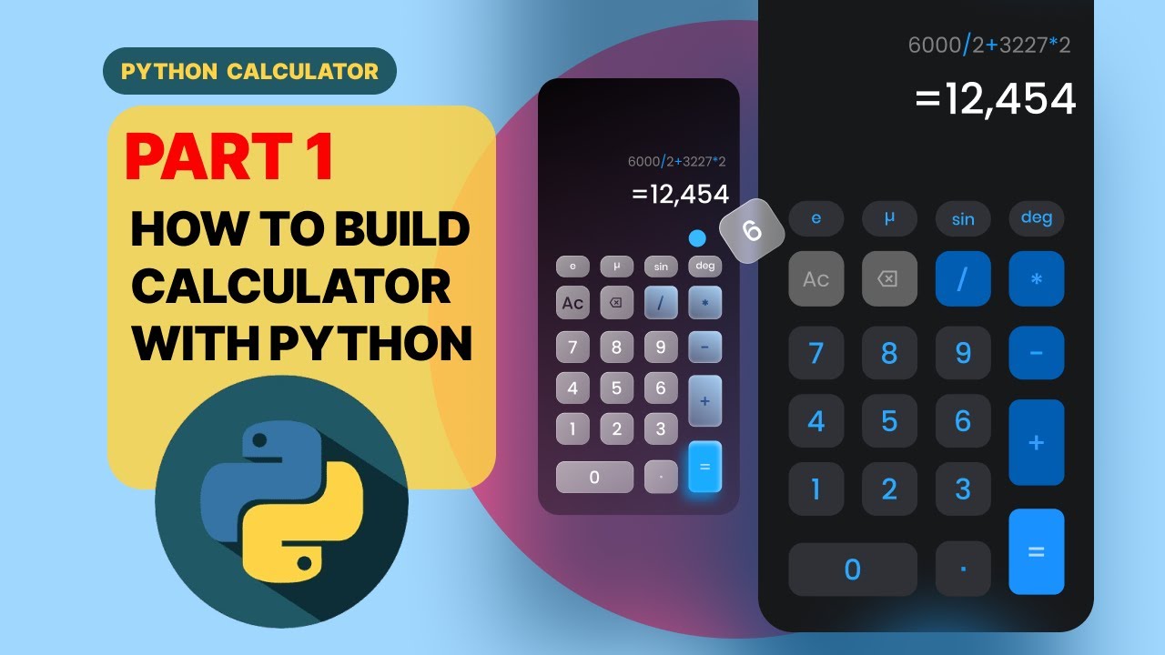 Build a Modern UI Calculator in Python Tkinter | Step-by-Step Tutorial