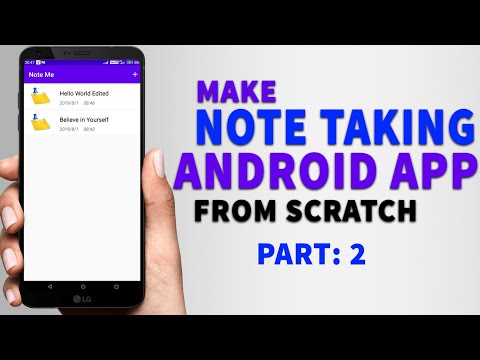 Make Note Taking Android App From Scratch | Android Studio Tutorial | Part 2