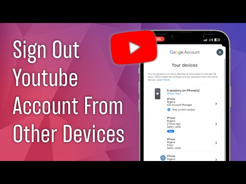How to Sign out YouTube Account from Other Devices