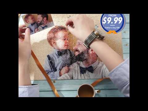 Custom Photo Jigsaw Puzzle Best Indoor Games Father's Day Gift