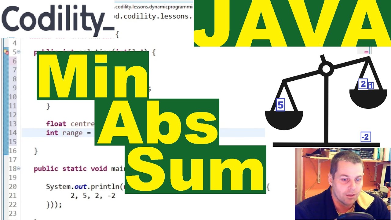Codility MinAbsSum Java solution