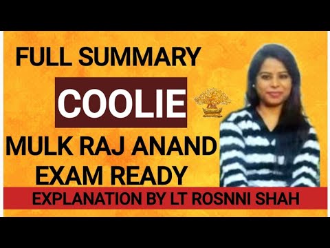 COOLIE By MULK RAJ ANAND Summary