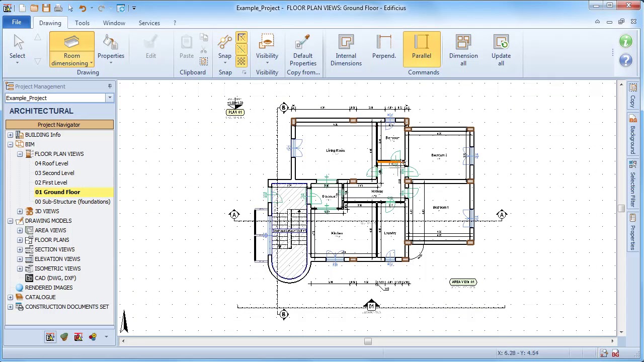 Edificius Tutorial - Room dimensioning - ACCA software