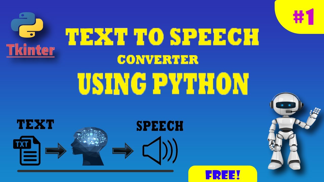 Text To Speech Convertor Using Python | Python Programming | Complete Tutorial #python
