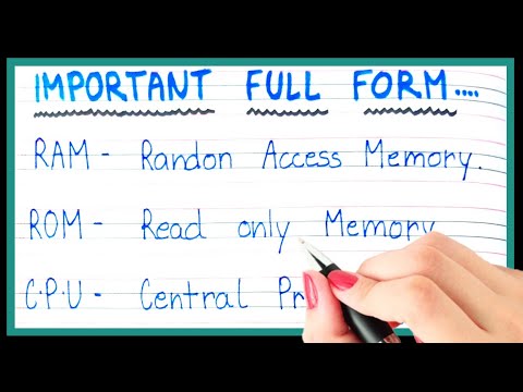 Important full form in computer | Computer full form | What is full form of