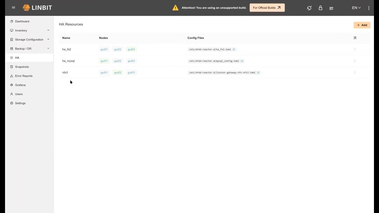 Creating & Managing High Availability with the LINBIT GUI