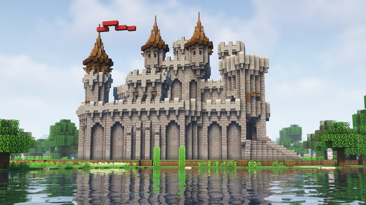 Minecraft How to Build a Simple Castle - Minecraft Builders
