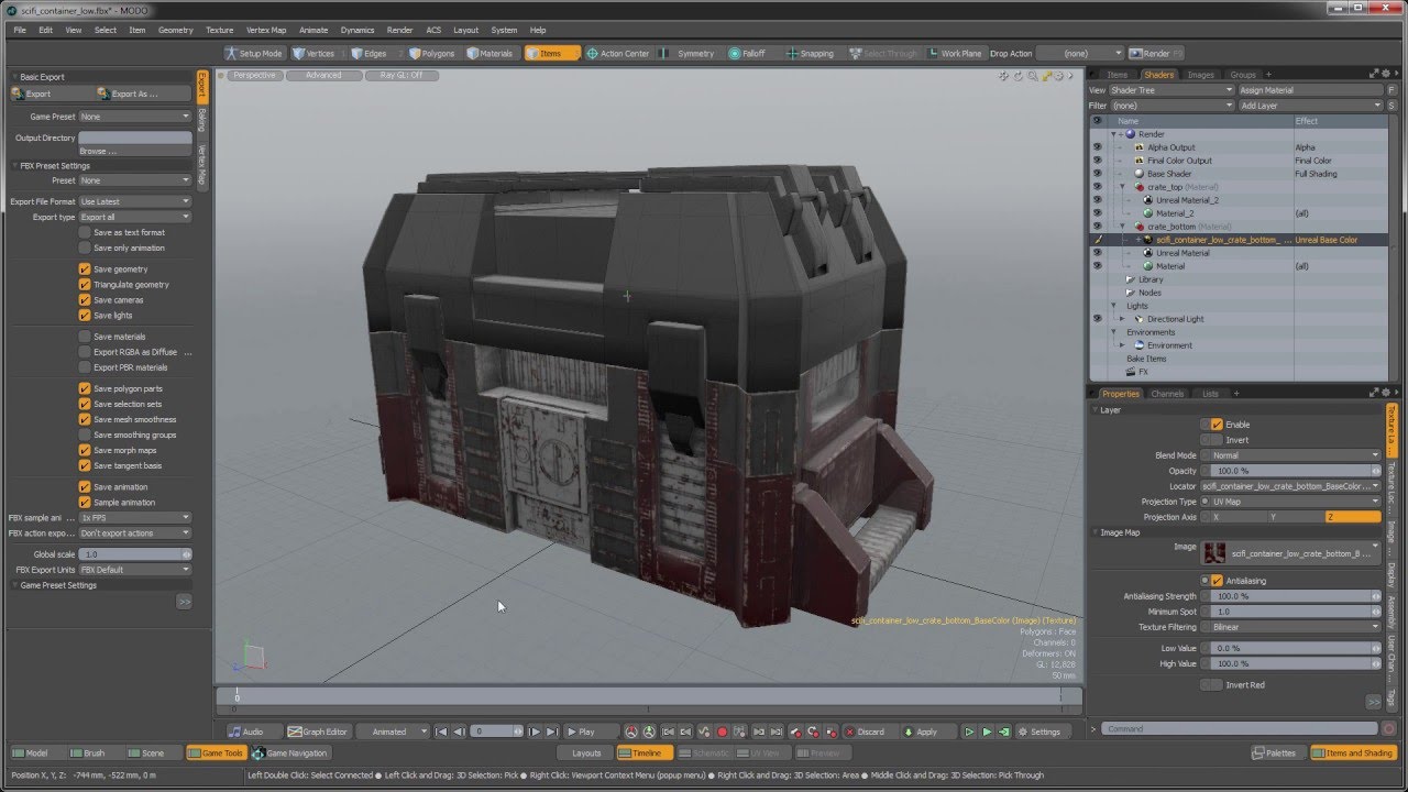 MODO 10 Quick Clip -- Unreal Shader