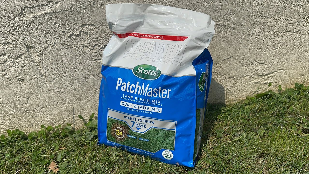 Review: Scotts PatchMaster Lawn Repair Mix Sun + Shade Mix, Grass Seed, Fertilizer, and Mulch
