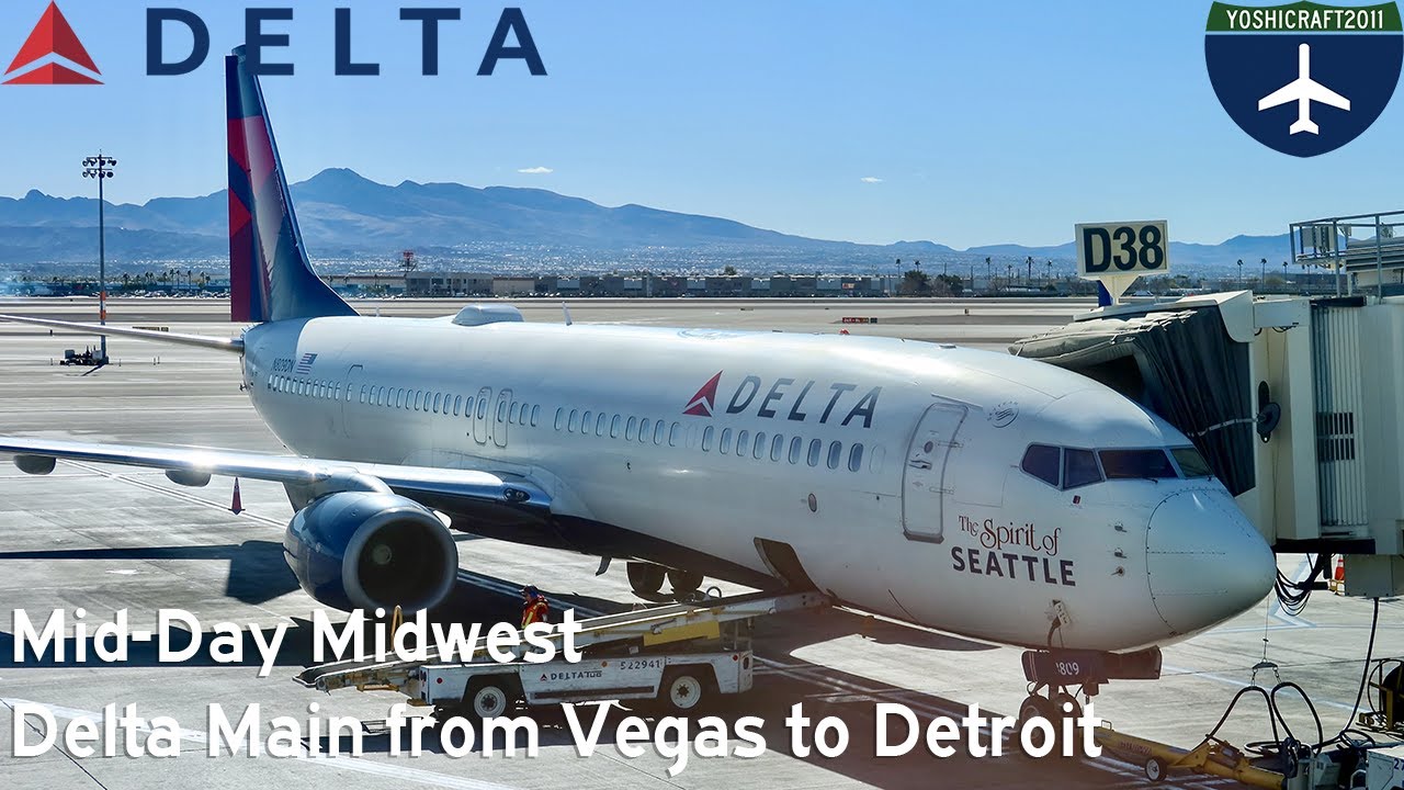 Mid-Day Midwest - Delta Main from Vegas to Detroit (DL470, LAS-DTW)