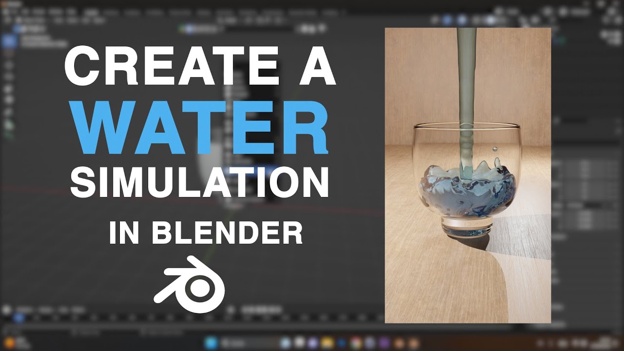 Water Simulation  Tutorial in Blender! (with collision)