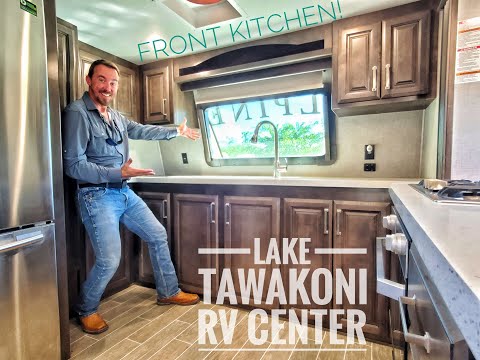 (SOLD) RARE FLOORPLAN! 2019 Keystone Alpine 3801FK 5 Slide Front Kitchen!