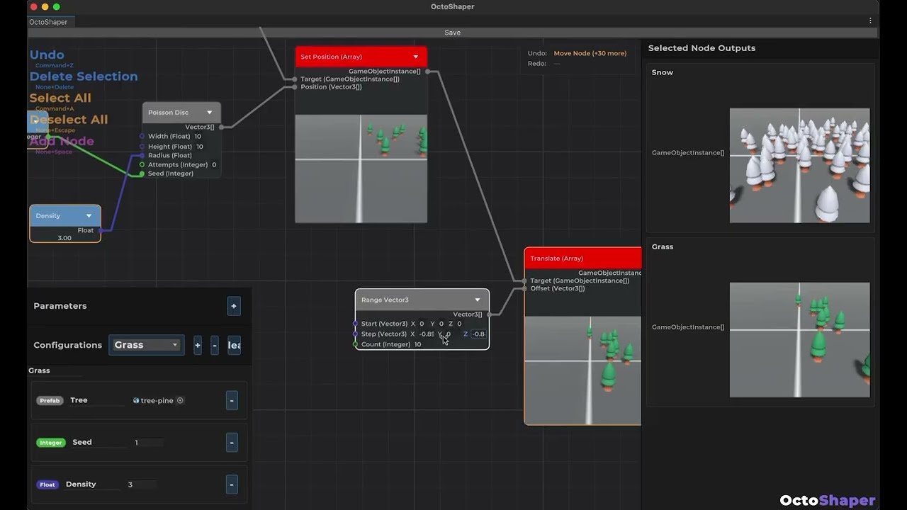 OctoShaper – Node-Based Procedural Generation Tool for Unity (WIP)