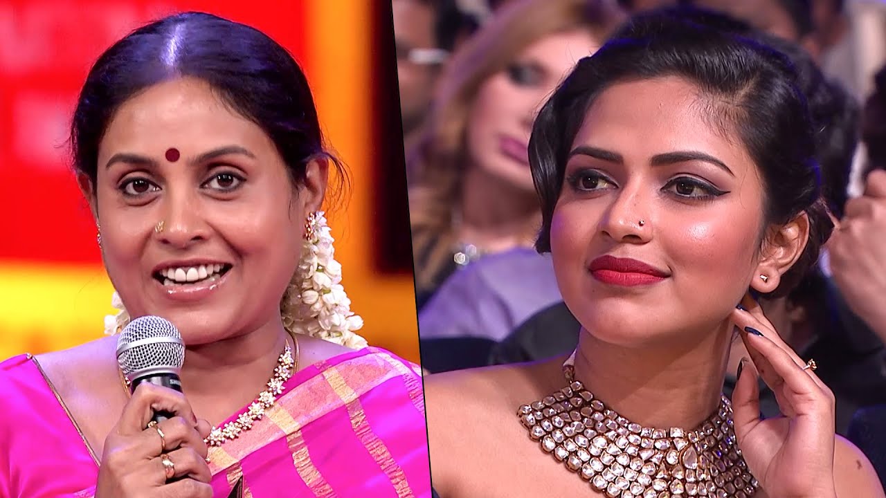 Amala Paul Adoring Saranya Ponvannans Lovely Speech After Winning Award ...