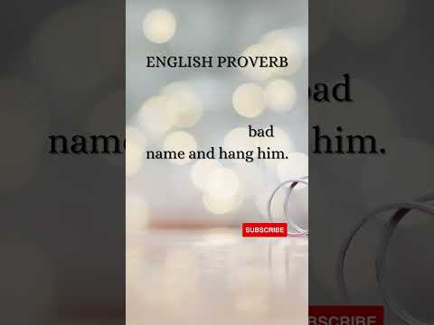 English Proverb & Meaning. Give a Dog a Bad Name and Hang Him. #shorts #proverb #culturalheritage